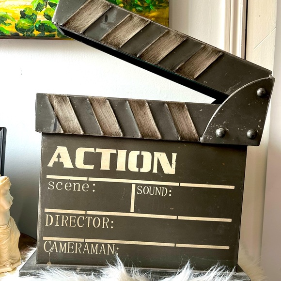 Accents | Movie Lovers Directors Clapboard Table Art Photography Prop ...